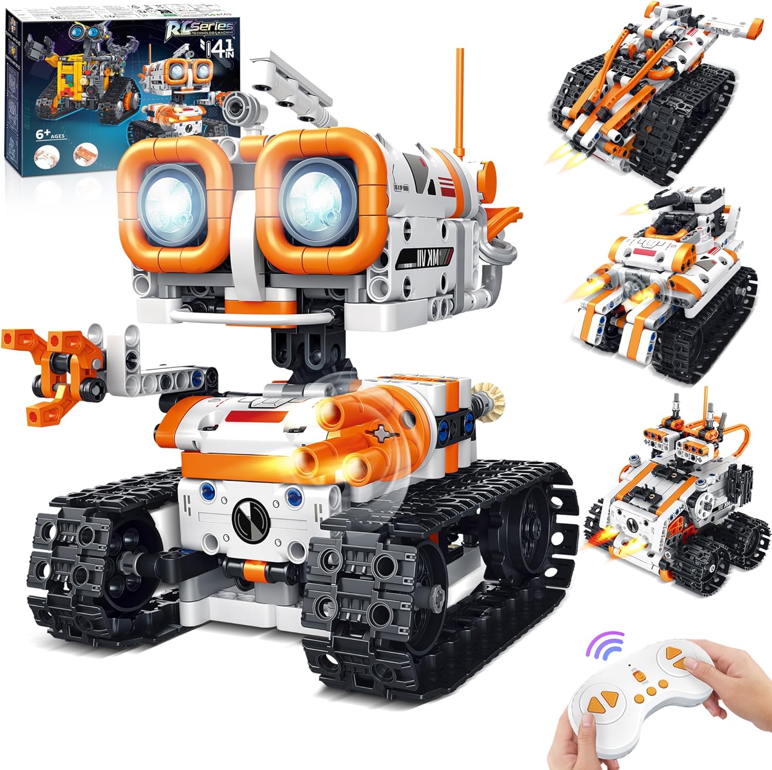 Bouraw Robot Building Kit, App & Remote Control Robot Toys for Kids, 4 ...
