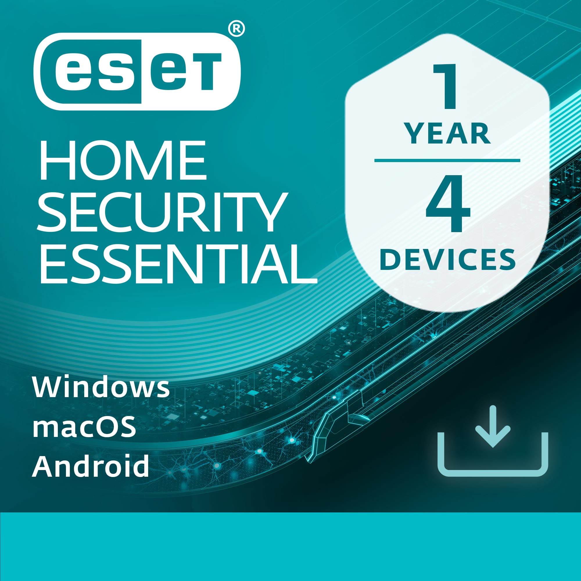 Eset Home Security Essential 2025 4 Devices 1 Year Antivirus ...
