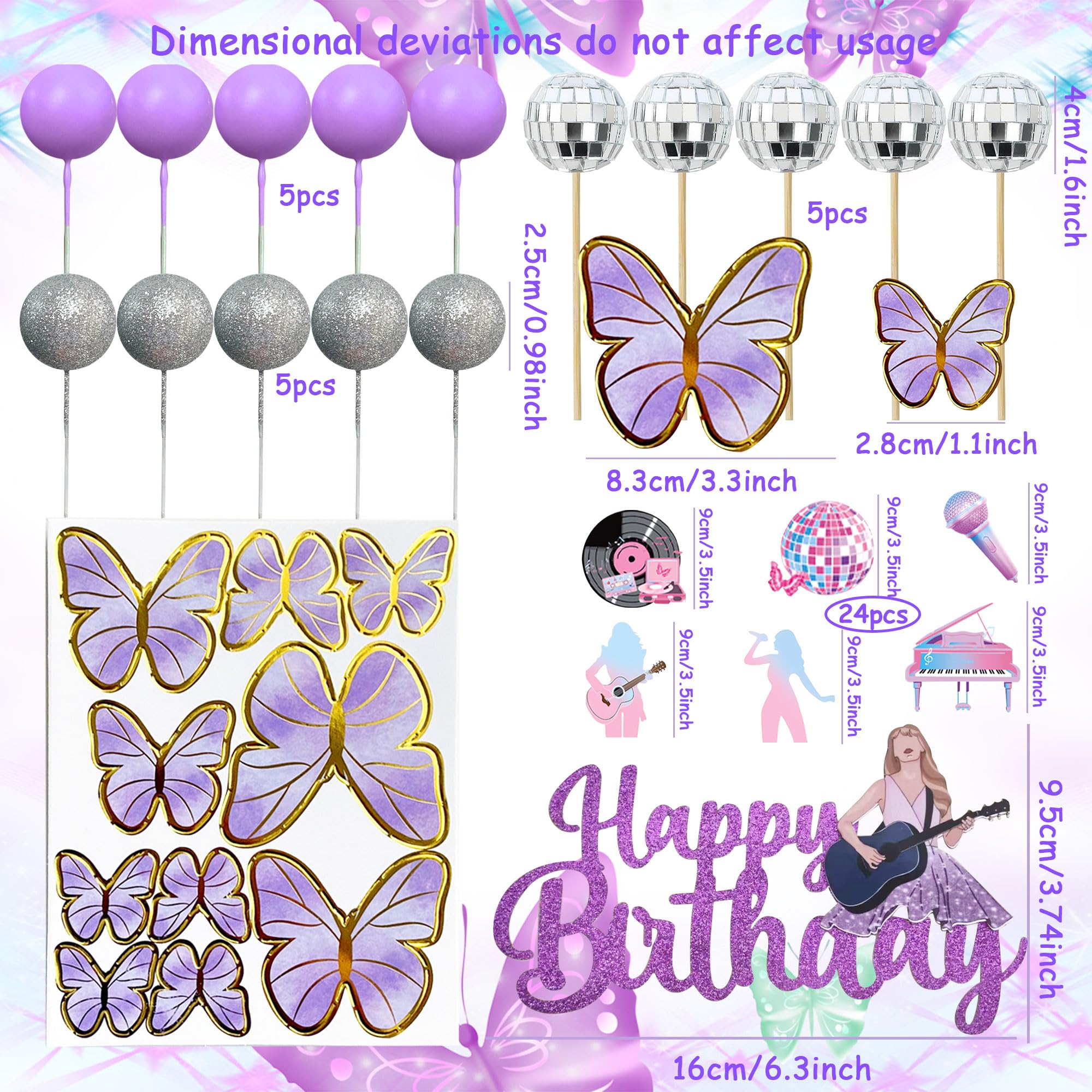 Snapklik.com : Singer Birthday Cake Decoration Party Decorations ...