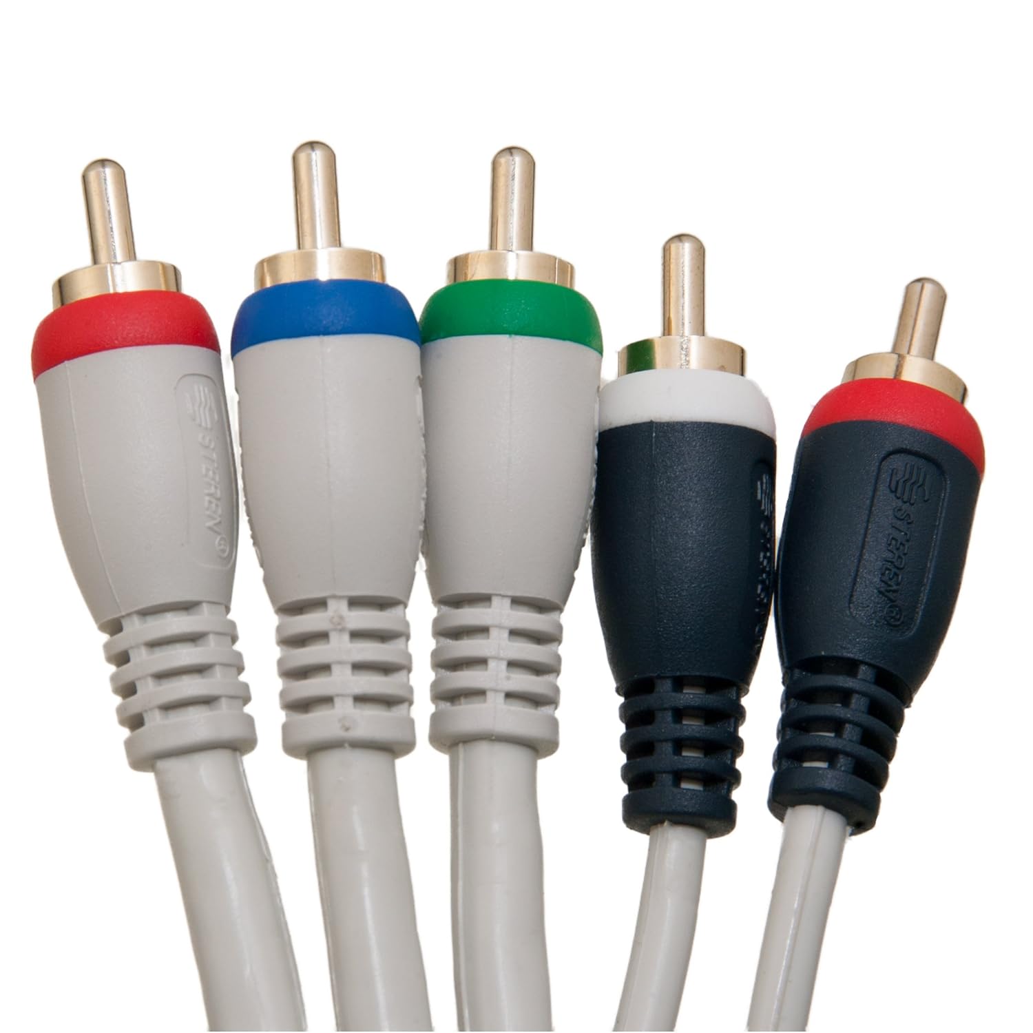 Cable RCA de vídeo y audio componente, 3 RCA (RGB) y 2 RCA (derecha e ...