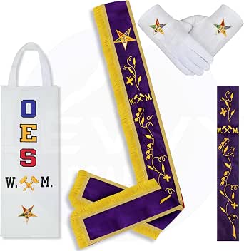 Amazon.com: Masonic W.M Worthy Matron Sash - OES Sashes, Order of ...