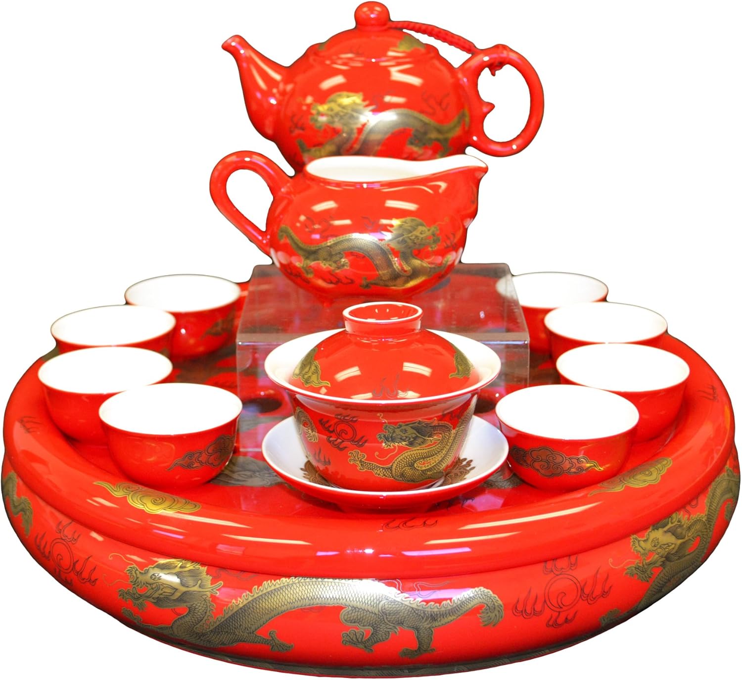 Amazon.com | Auratic Chao Style Y07-1-R 16-Piece Chao Shi Gong Fu Tea ...