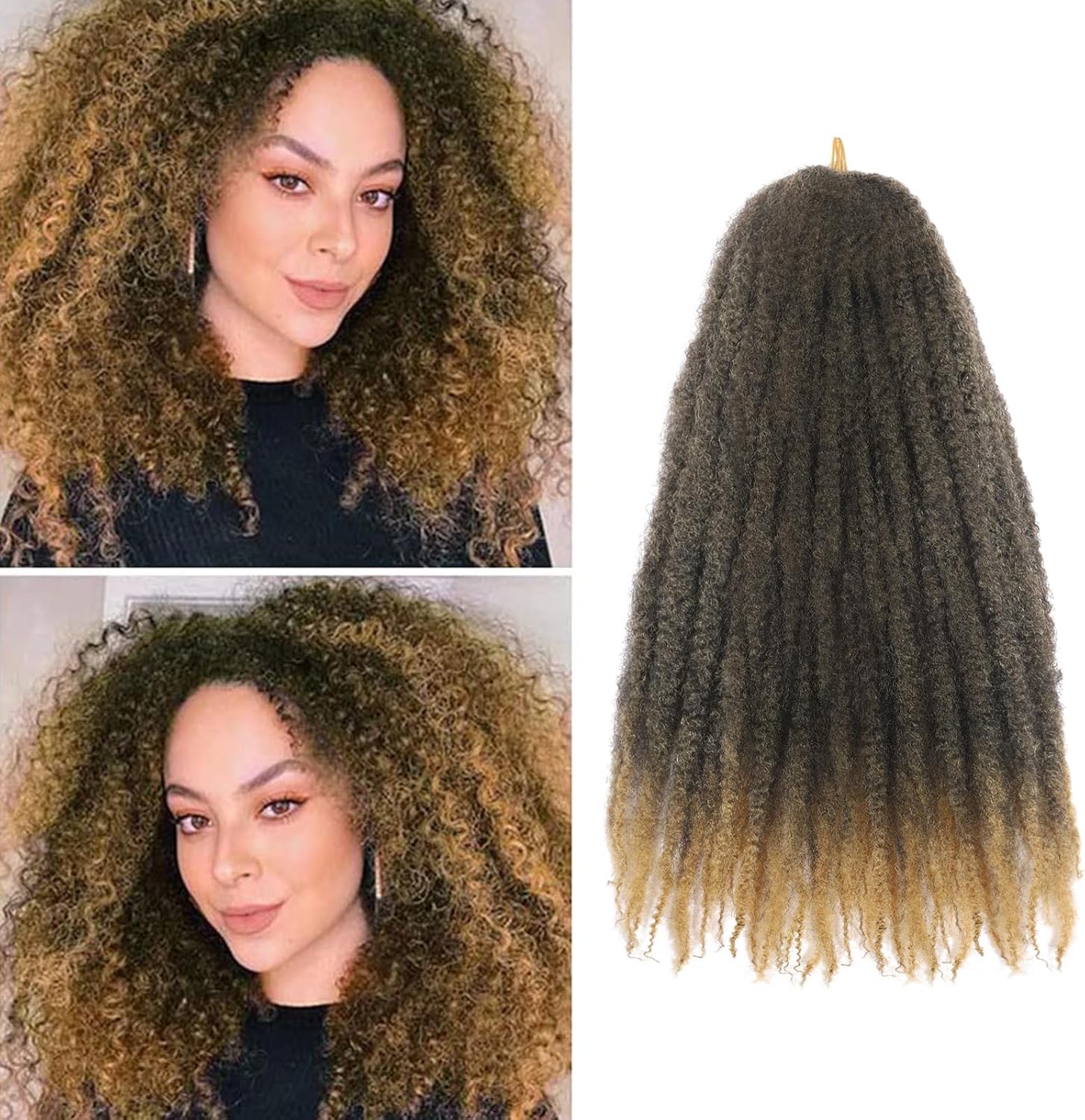 Auxemuen Tresses en crochet style Marley Twist Cheveux en crochet style ...