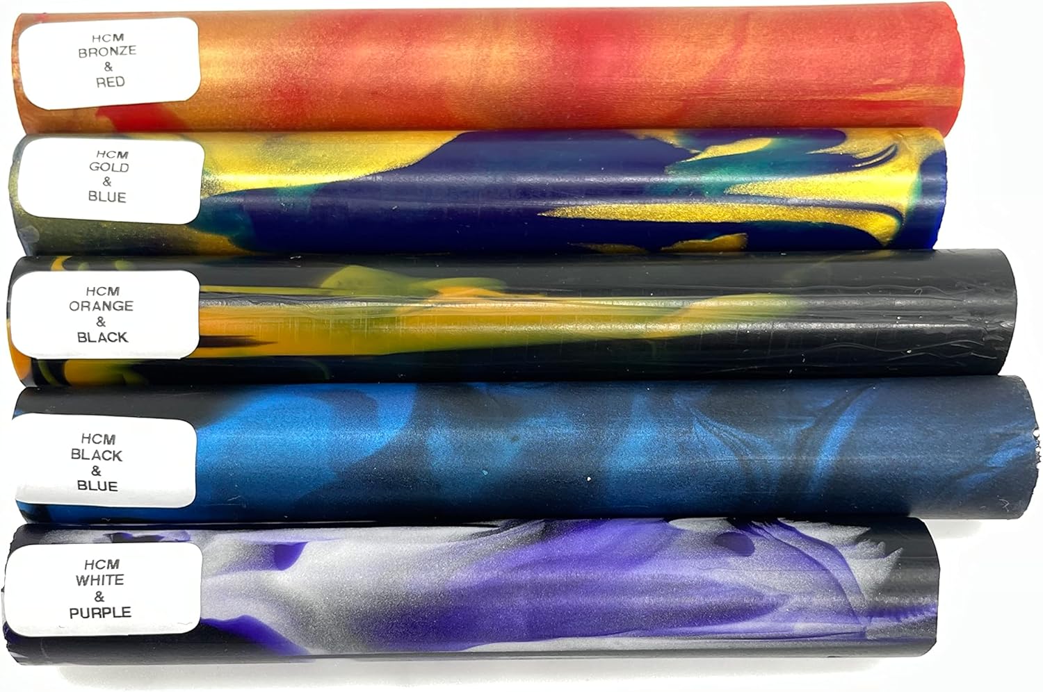 Amazon.com: Pen Kit Mall - 2 Color Acrylic Round Pen Blanks - 3/4 x 3/4 ...