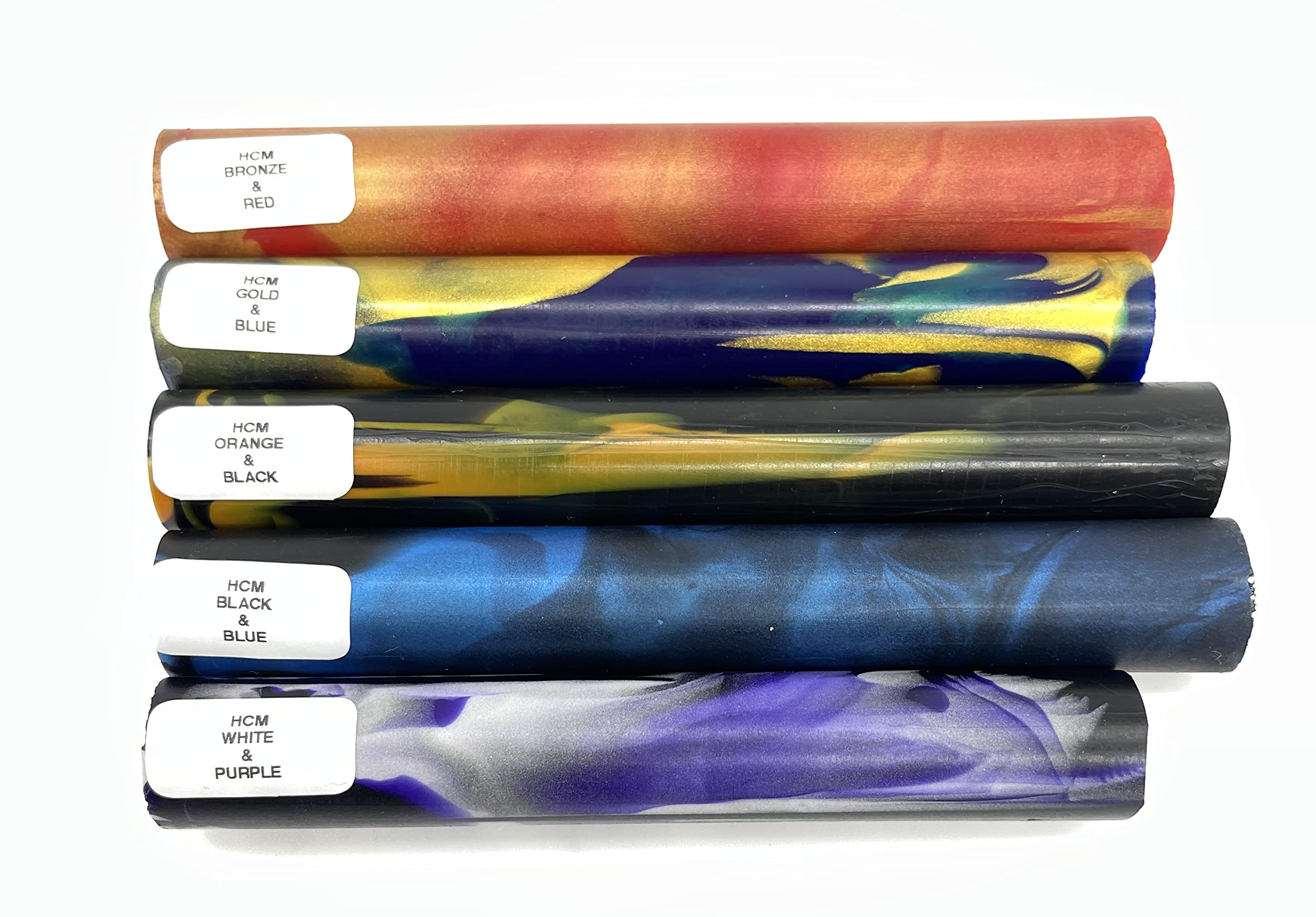 Amazon.com: Pen Kit Mall - 2 Color Acrylic Round Pen Blanks - 3/4 x 3/4 ...