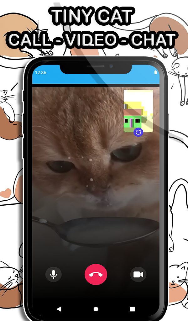 Tiny Cat Video Call - Live voice & Video from pet cat and Texting ...