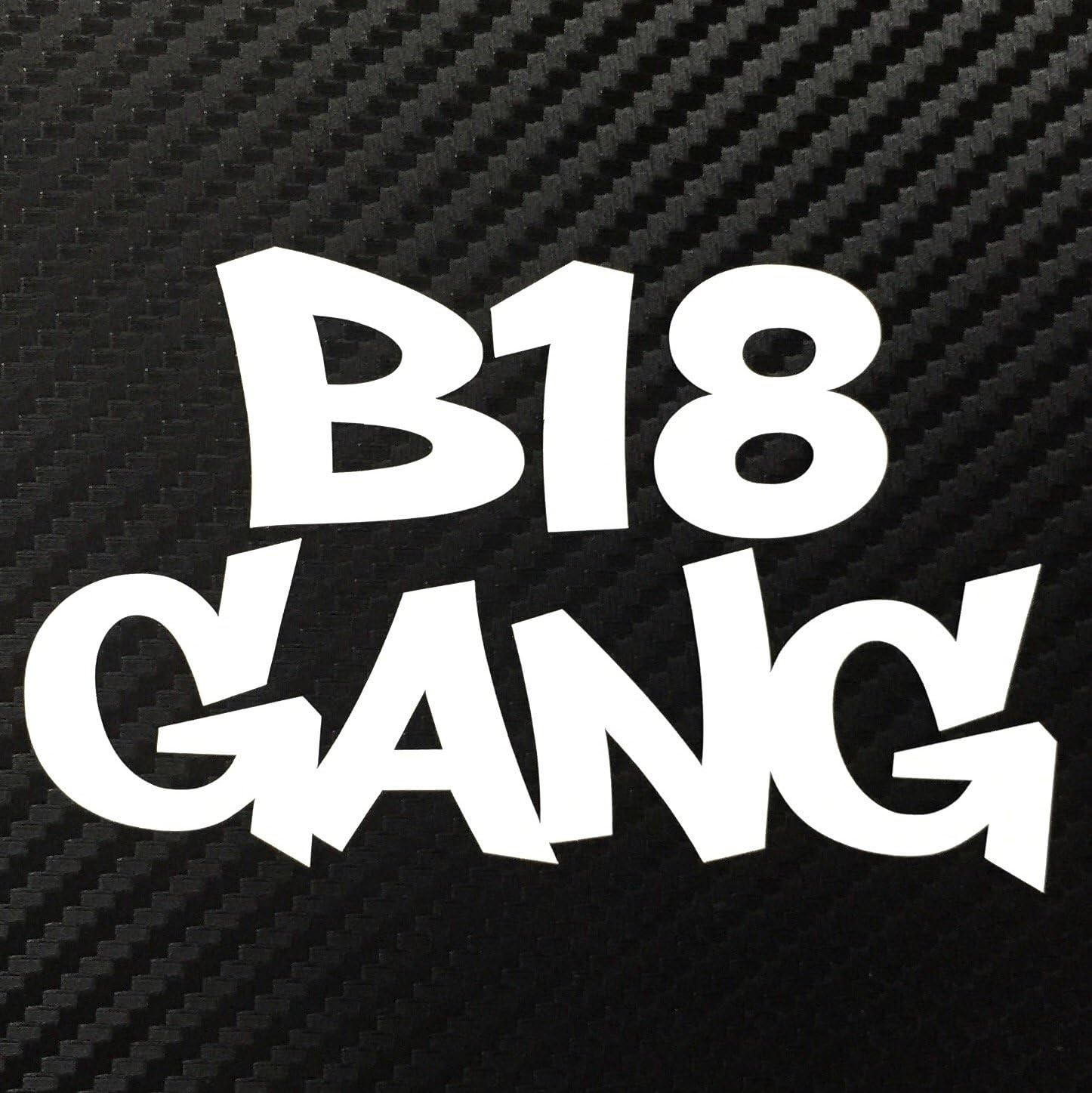 Amazon.com: B18 Gang JDM Decal Sticker Custom Die-Cut Vinyl Turbo ...