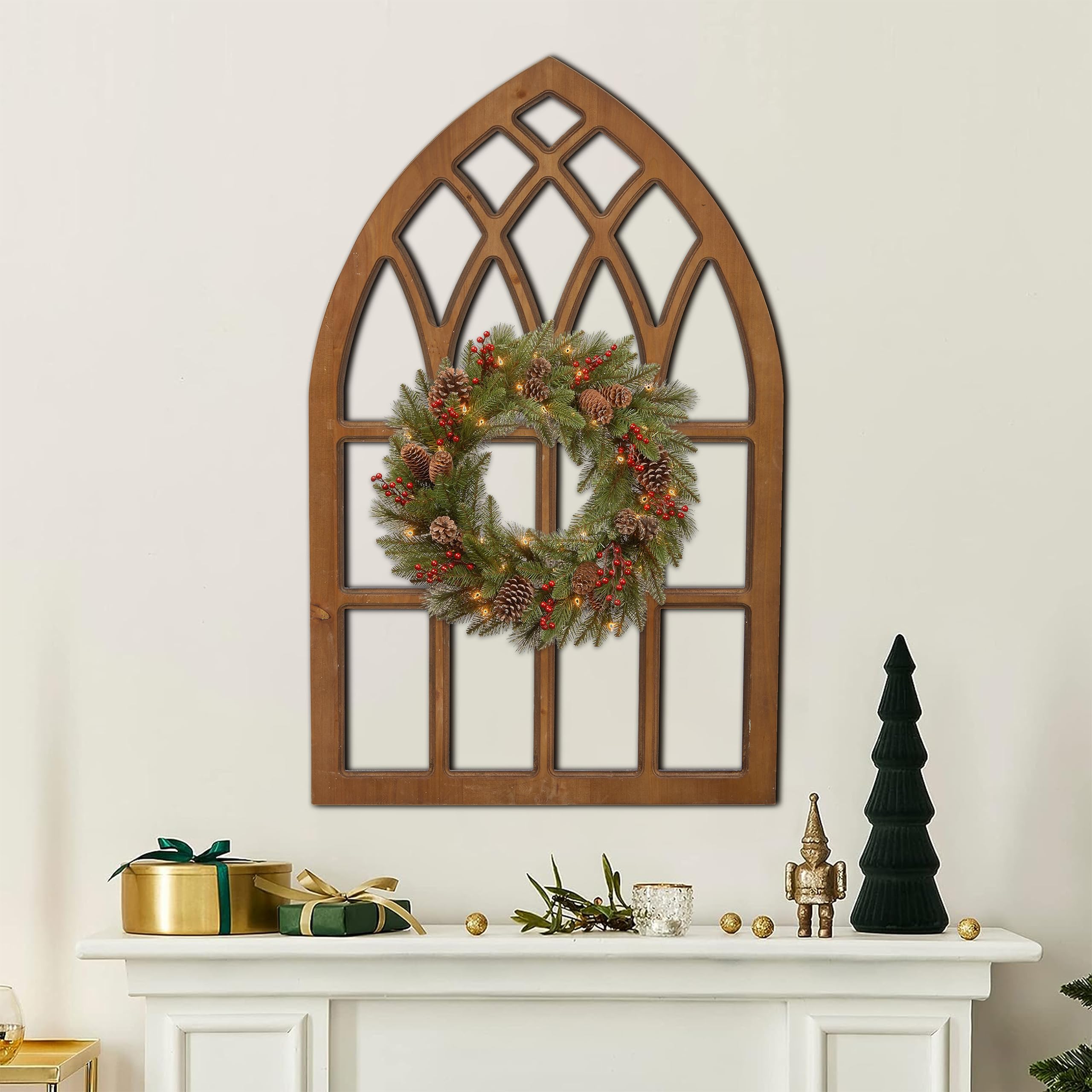 Amazon.com: Sintosin Farmhouse Window Frames for Wall Decor Living Room ...