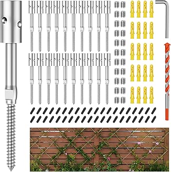 Amazon.com : Wire Trellis for Climbing Plants Outdoor, Upgraded 20 Sets ...