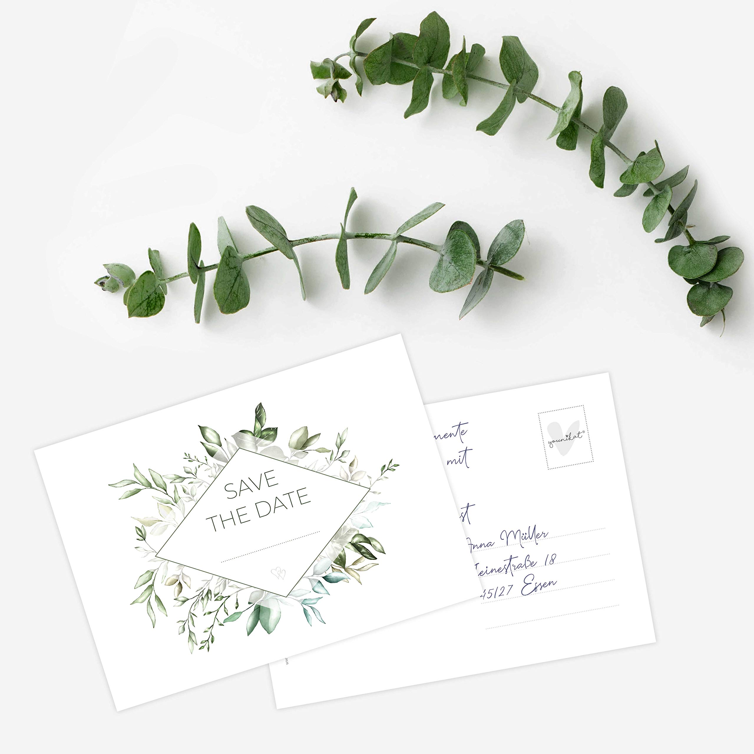 Postcards With Wedding Invitation Sets Thank You Cards With Own