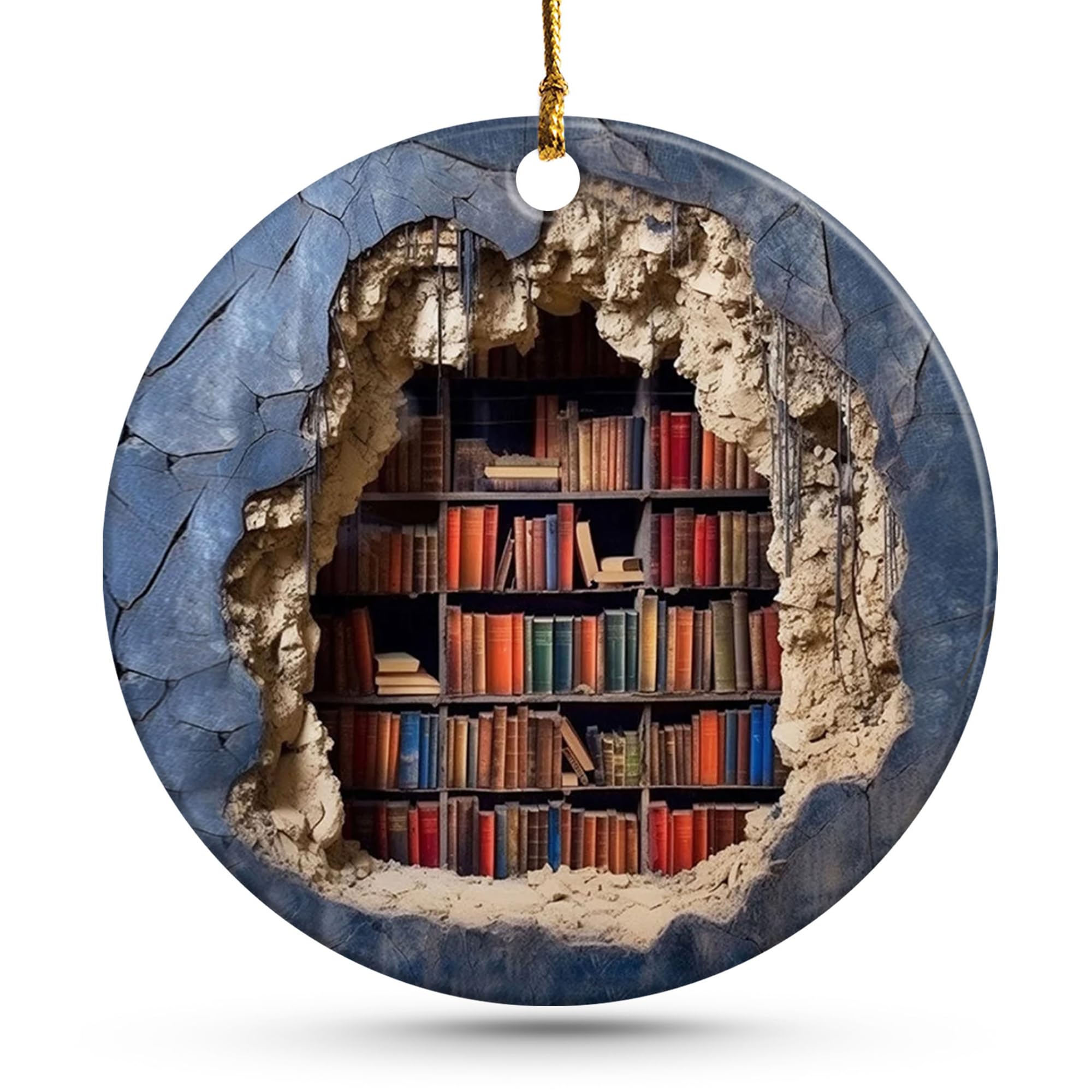 Amazon.com: 3D Book Christmas Ornaments for Christmas Tree - Book ...