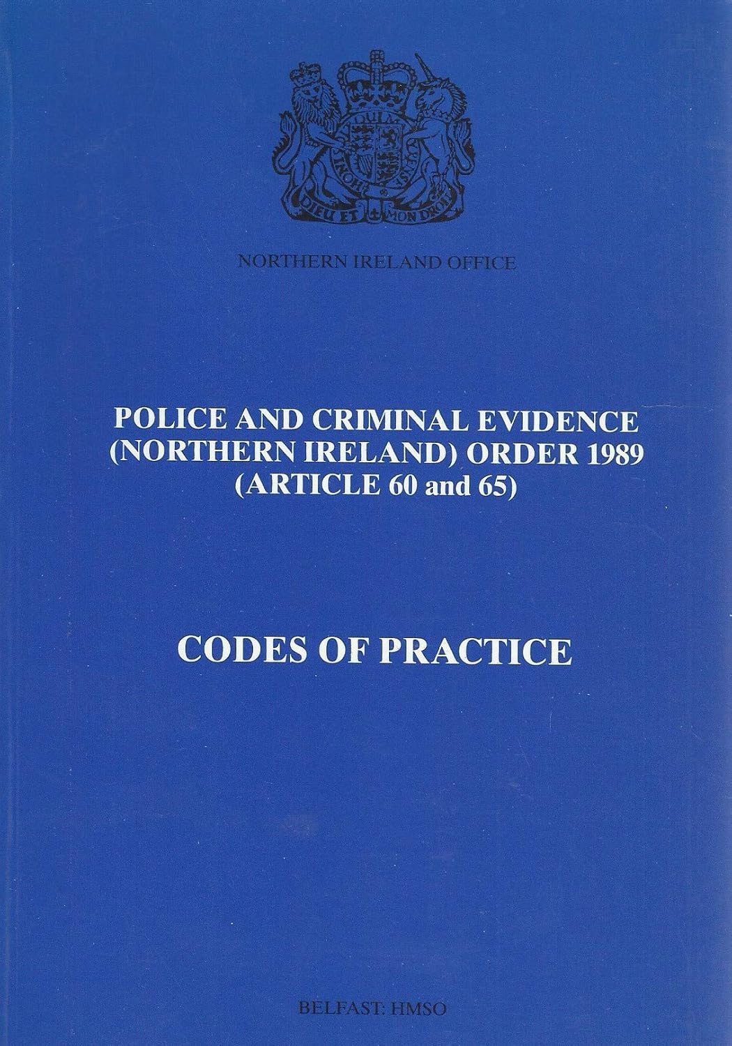 Codes of Practice (Police and Criminal Evidence (Northern Ireland Order ...