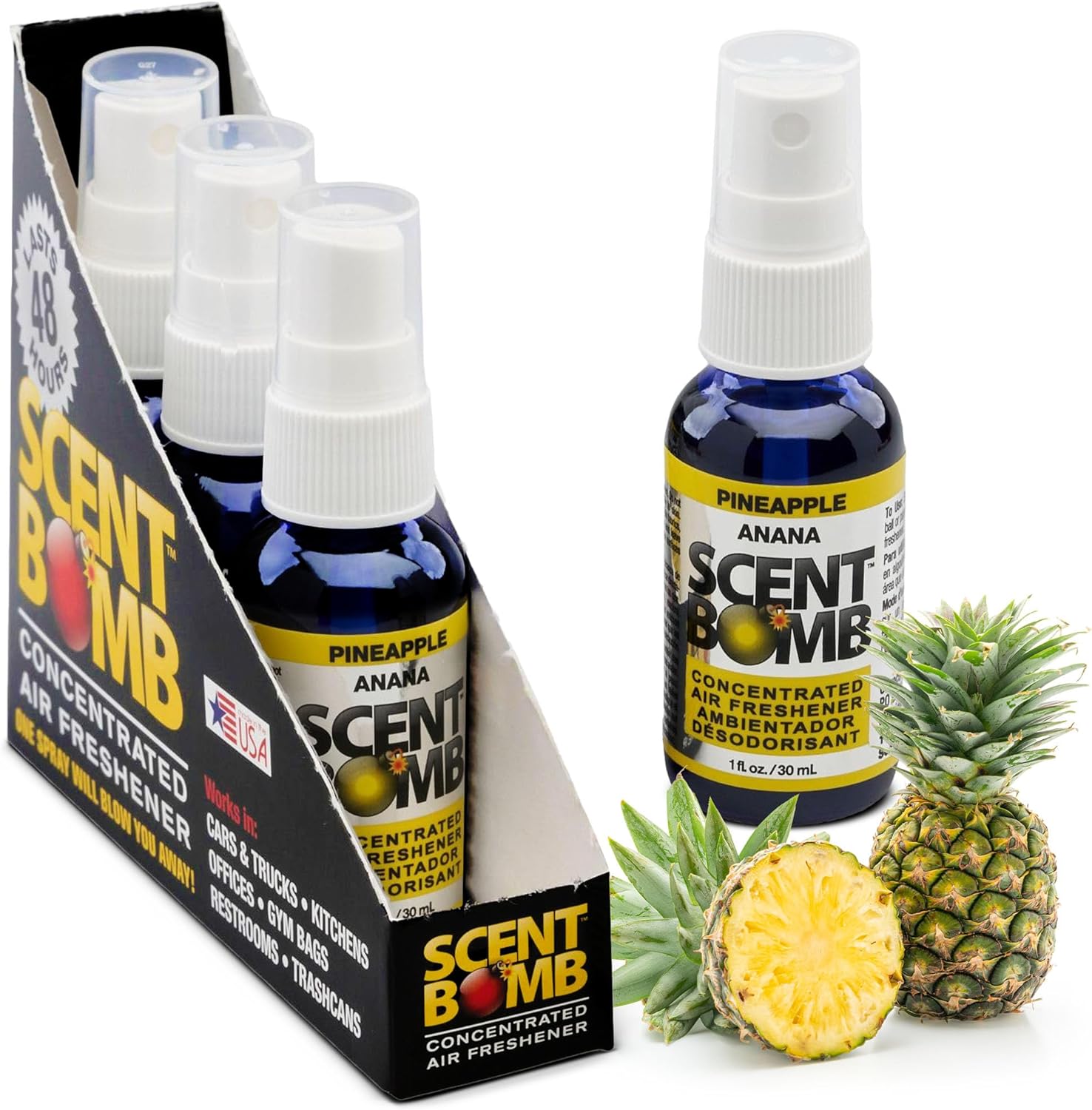 Amazon.com: Scent Bomb Air Freshener Spray, Long-Lasting Odor Eliminator - Effective Deodorizer ...