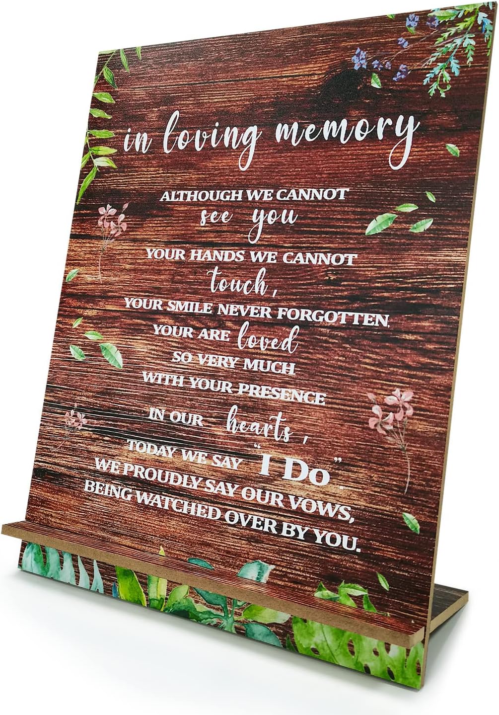 Amazon.com: CAKIROTS Sympathy Gift in Loving Memory Wedding Sign ...