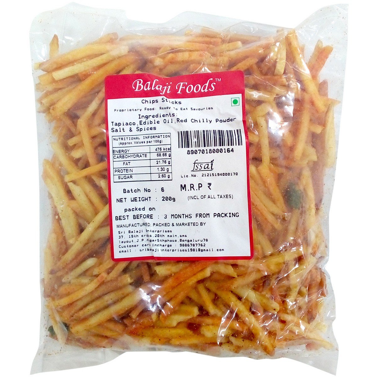 Balaji Foods Snacks - Chips Sticks, 200g Pouch : Amazon.in: Grocery ...