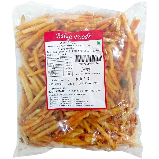 Balaji Foods Snacks - Chips Sticks, 200g Pouch : Amazon.in: Grocery ...