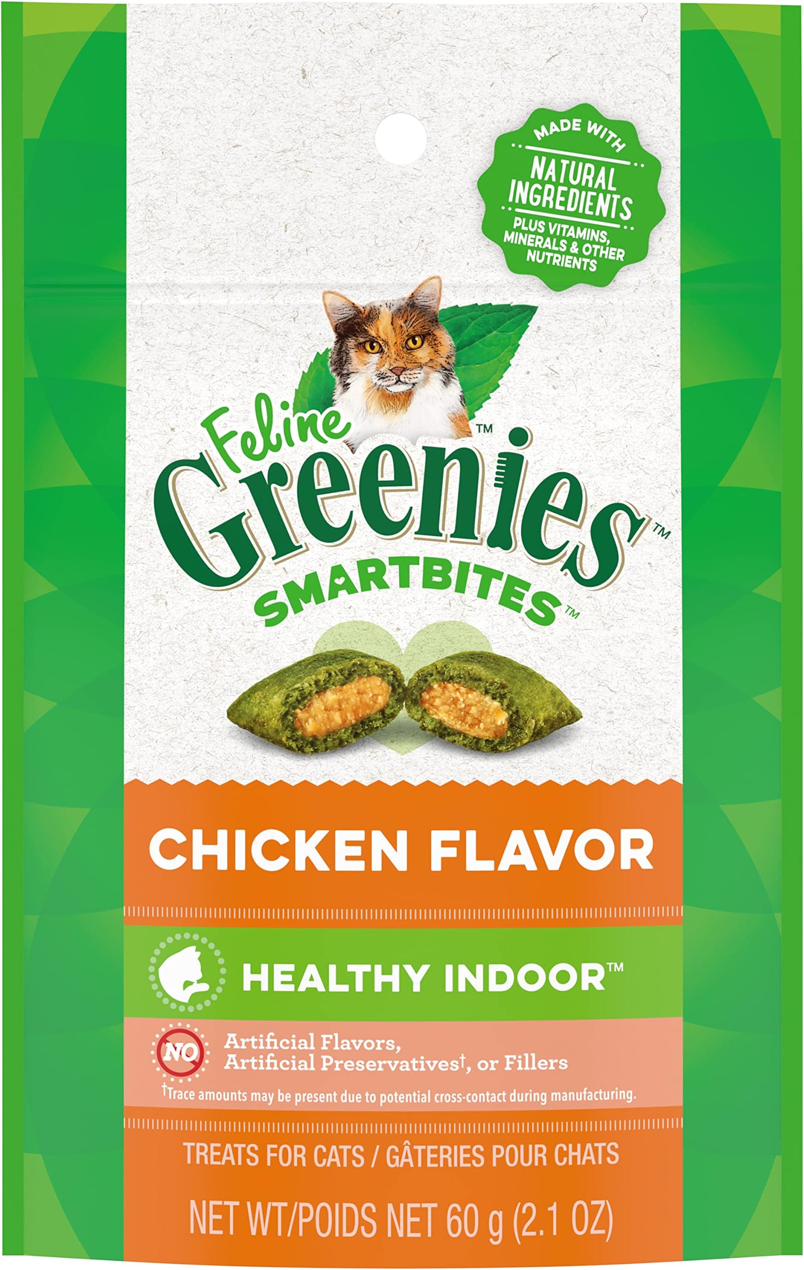Amazon.com: Greenies Feline Adult Natural Dental Care Cat Treats, Over ...