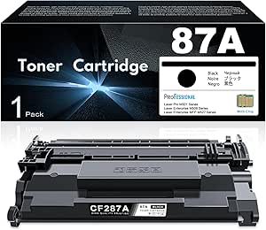 Amazon.com: 87A Black Toner Cartridge with Chip (1-Pack) Works with ...