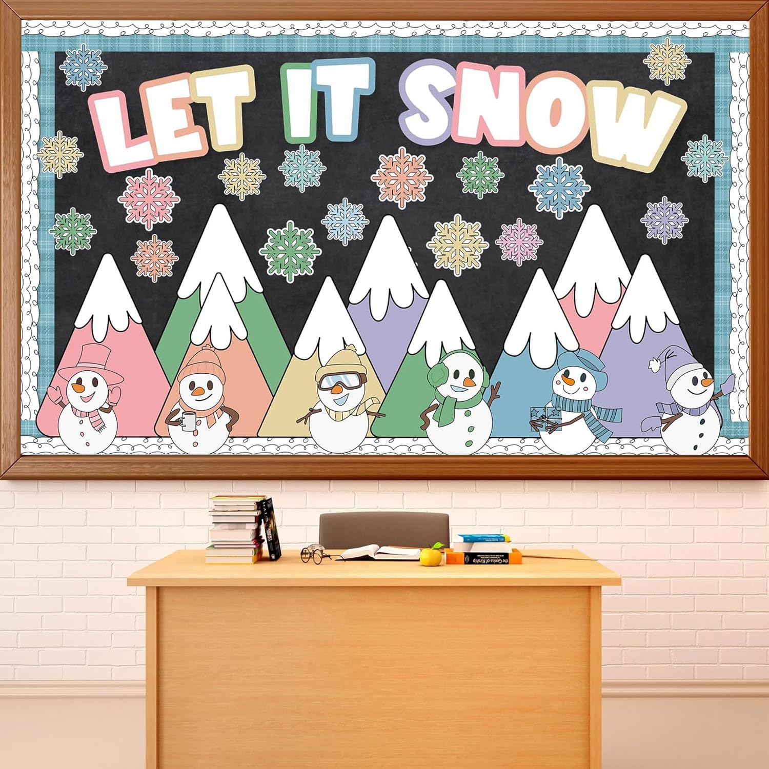 Let It Snow Bulletin Board Winter Bulletin Board Activity | Snow Globe