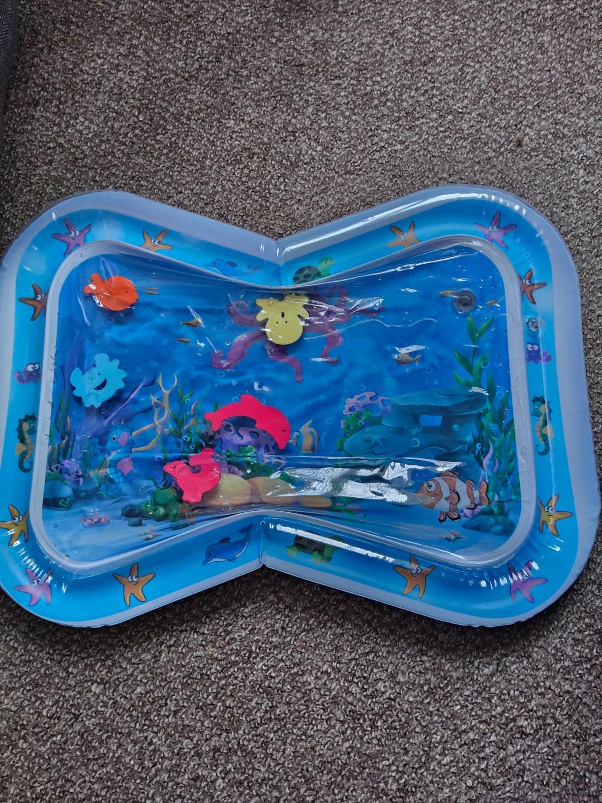 BabaBub Tummy Time Mat Inflatable Water Mat Baby Playmat Sensory Toy ...