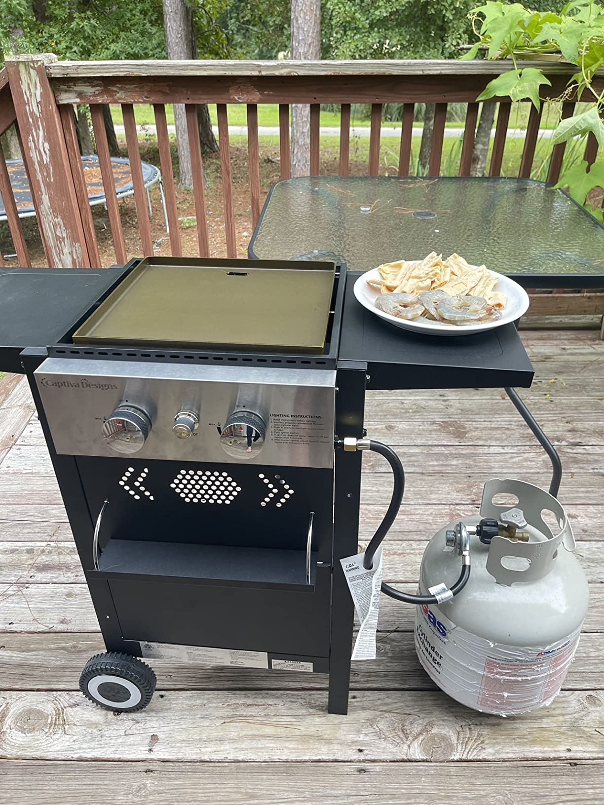 $42/mo - Finance Captiva Designs Propane Flat Top Griddle Grill, 3 ...