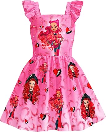 Amazon.com: Girls Rise Red Dress Little Kids Birthday Outfit Clothes ...