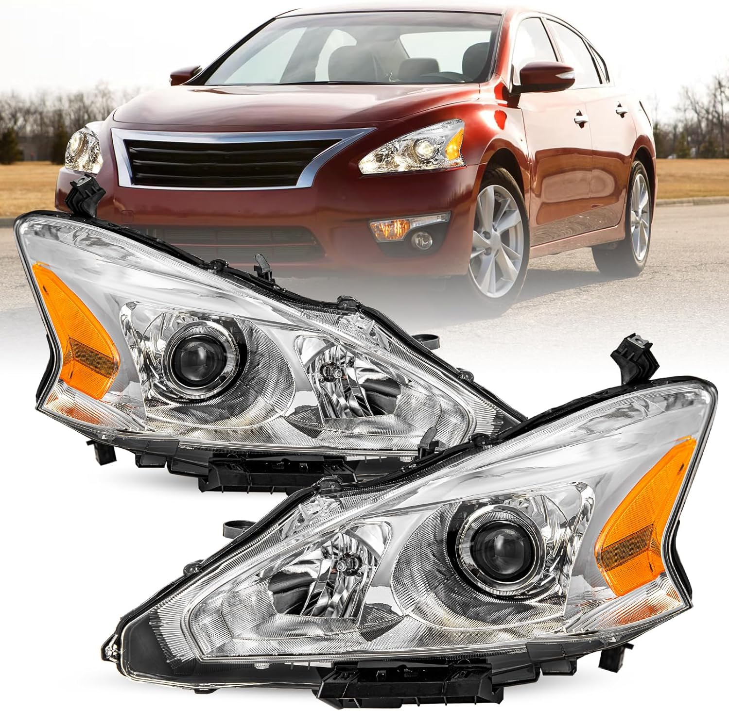 Amazon.com: TUSDAR Headlight Assembly Compatible with 2013 2014 2015 ...