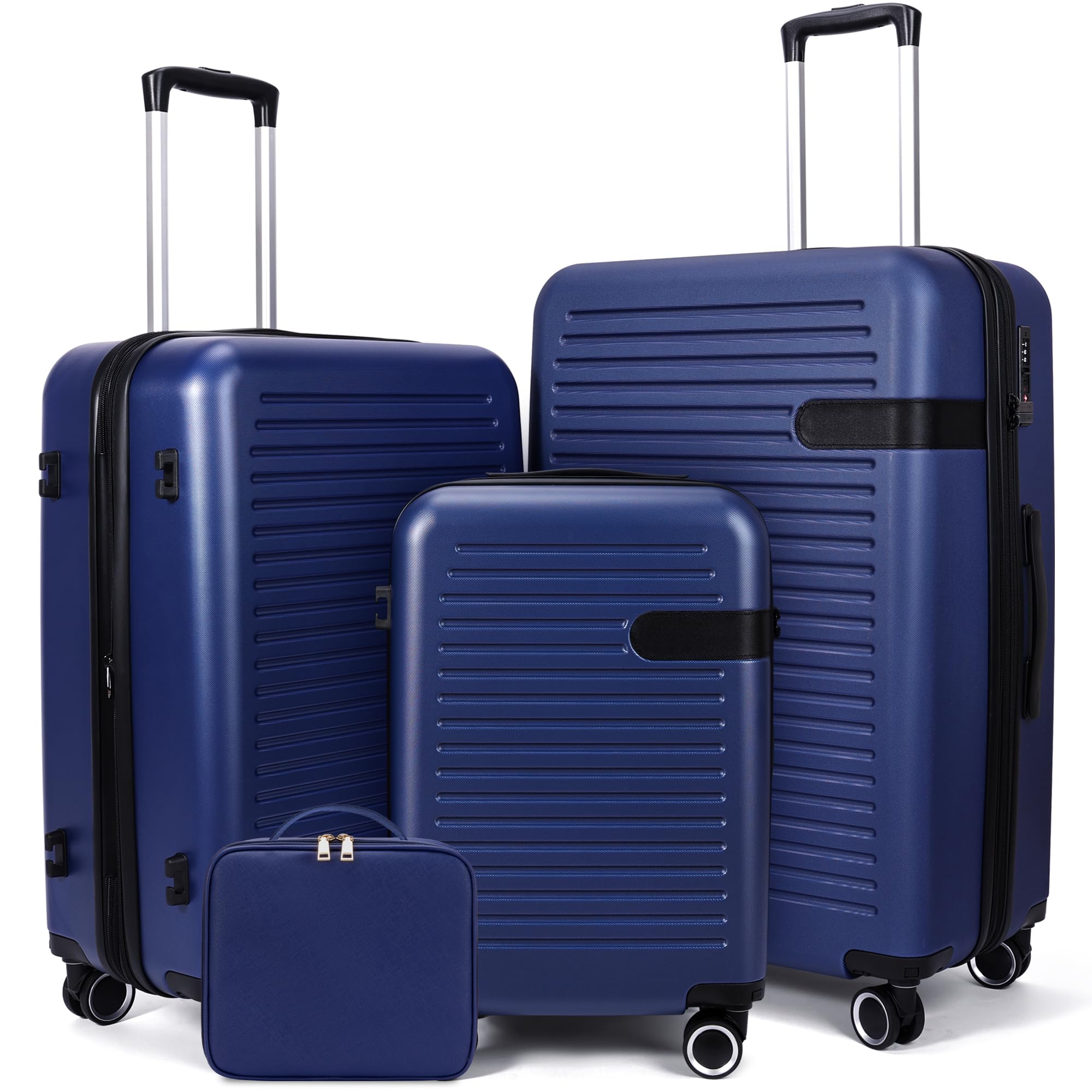 Amazon.com | TILYMOL Luggage Sets 4 Piece Suitcase Set with Spinner ...
