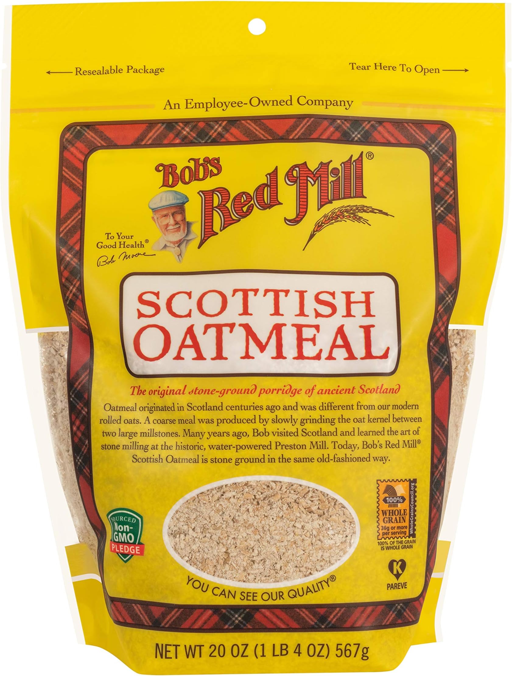 Amazon.com: Hamlyn's Scottish Oatmeal, 35-Ounce (1 Pack) : Grocery ...