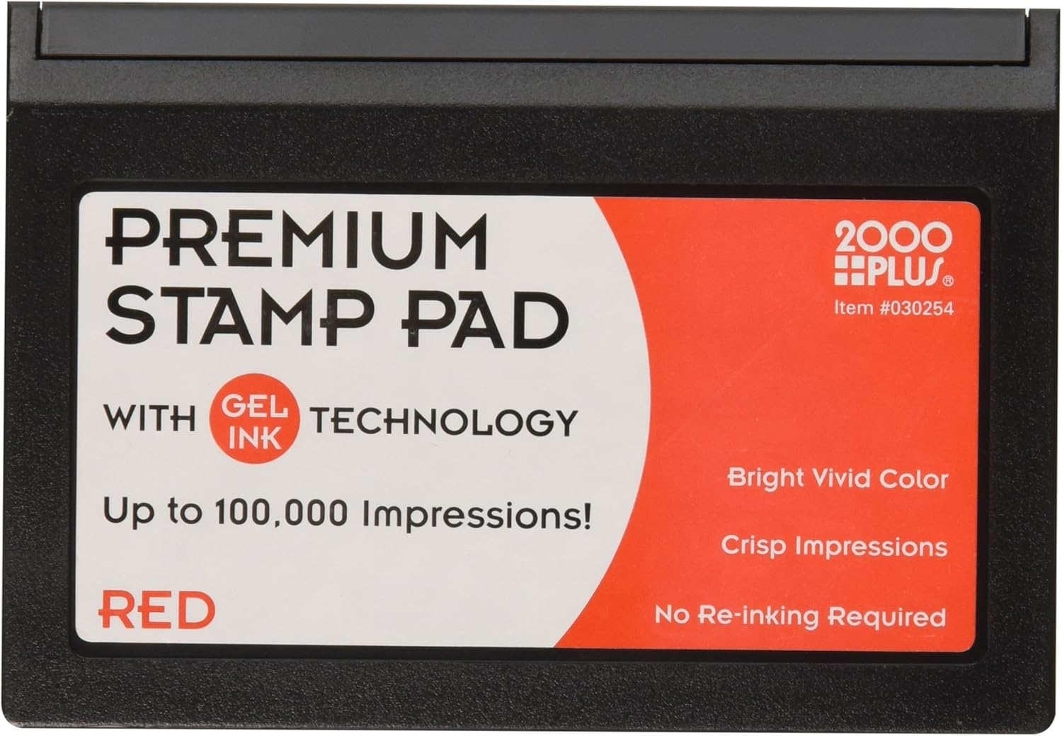 Amazon.com : 2000 PLUS Stamp Pad, Premium Gel Stamp Pad for Red Ink ...