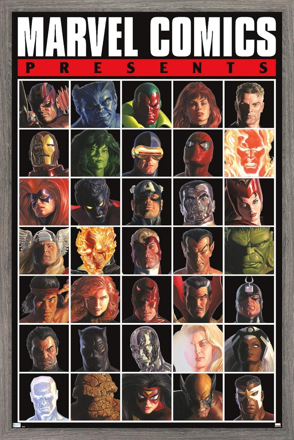 Amazon.com: Marvel Comics Presents Grid Wall Poster, 34L" x 22.4W ...