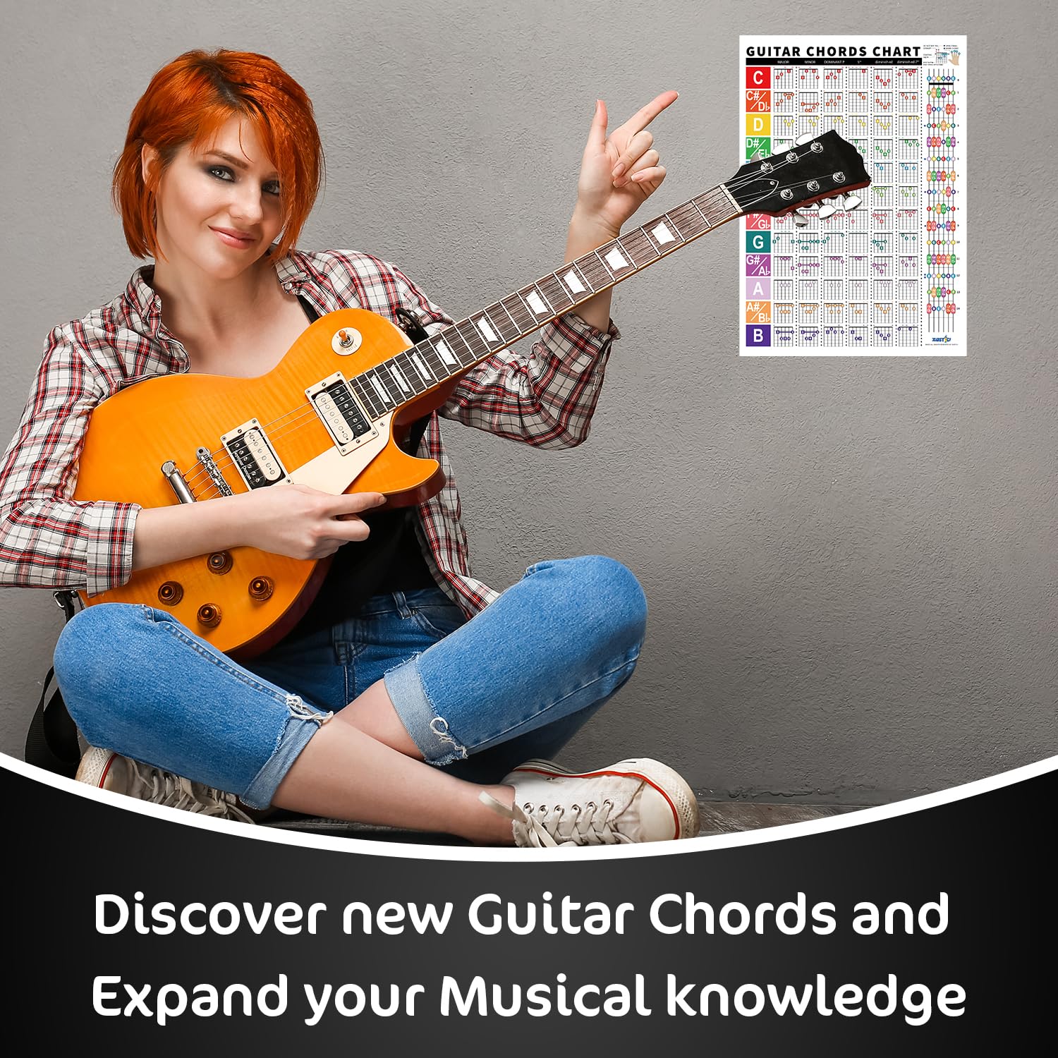 Snapklik.com : Zastic 12 In X 17 In Guitar Chords Poster Chart ...