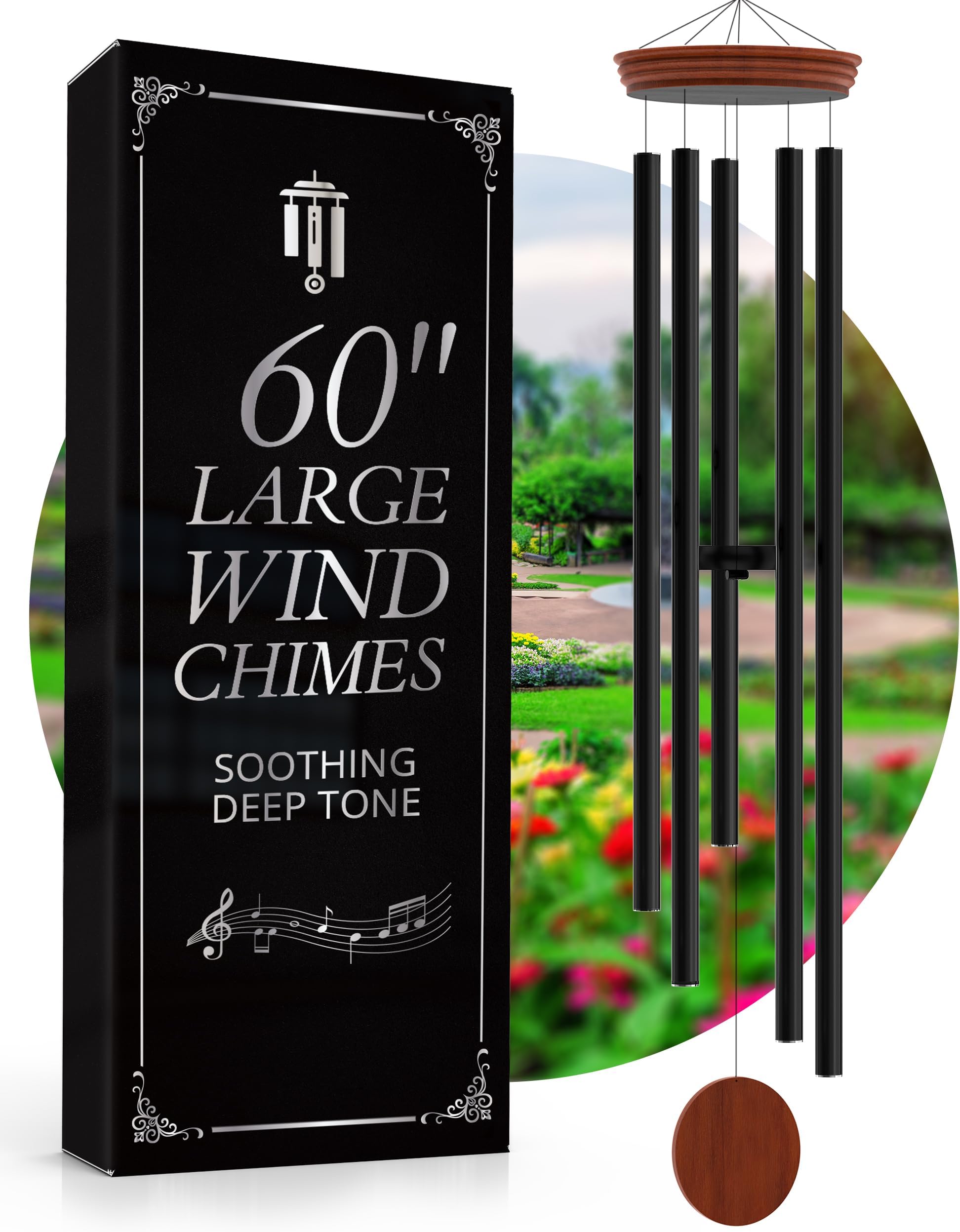 Amazon.com : Carson Home Accents Signature Series Wind Chime, 44 ...