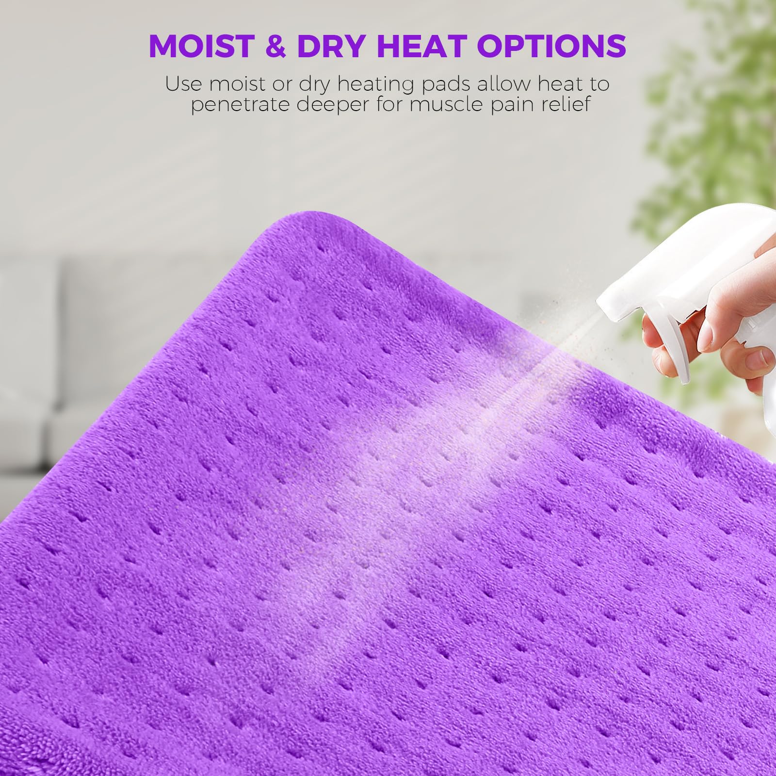 Snapklik.com : NOWWISH Heating Pad For Back Pain Cramps Relief, Mothers ...