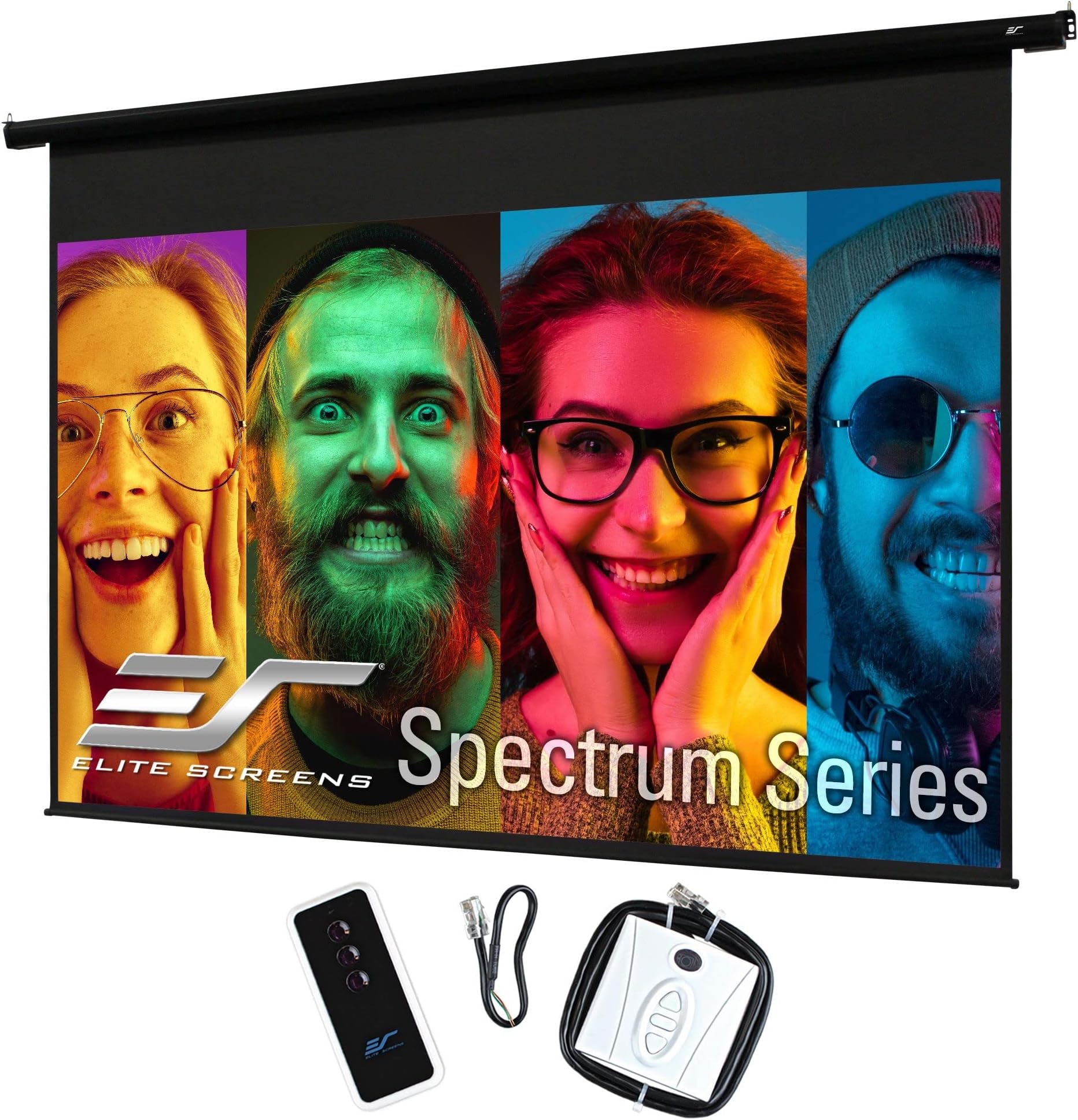 Amazon.com: Elite Screens Spectrum 100" Electric Motorized Projector ...