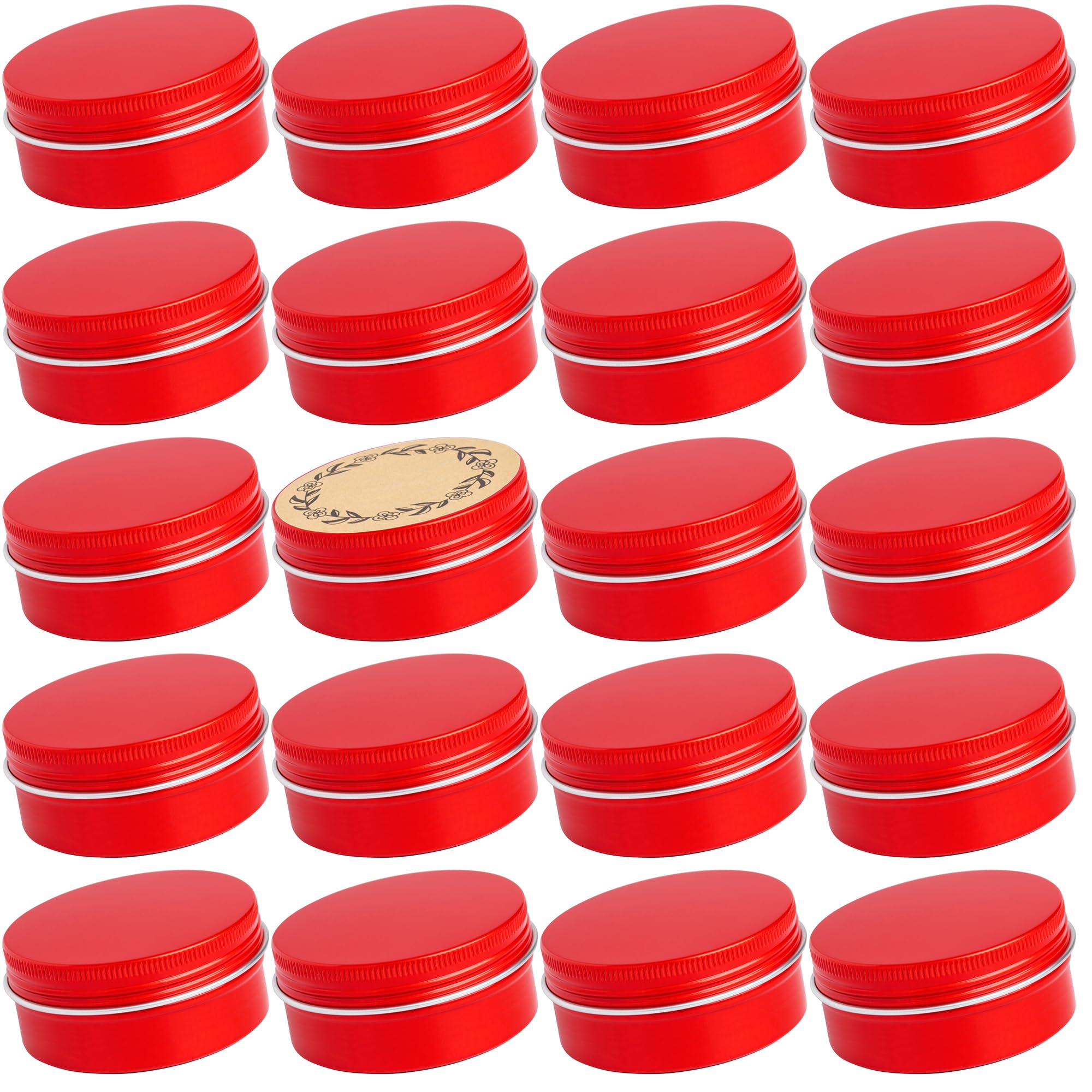 Amazon.com: 24 Pack 3oz Screw Top Aluminum Tin Jars with Screw Lids and ...