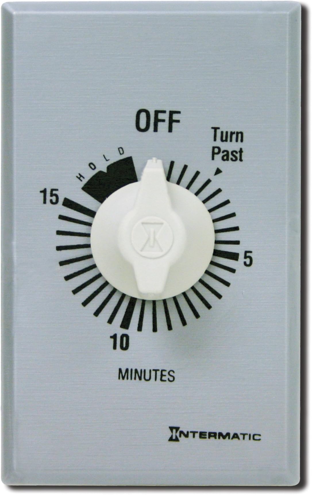 Intermatic FF5M 5-Minute Spring Loaded Wall Timer SPST No Hold ...