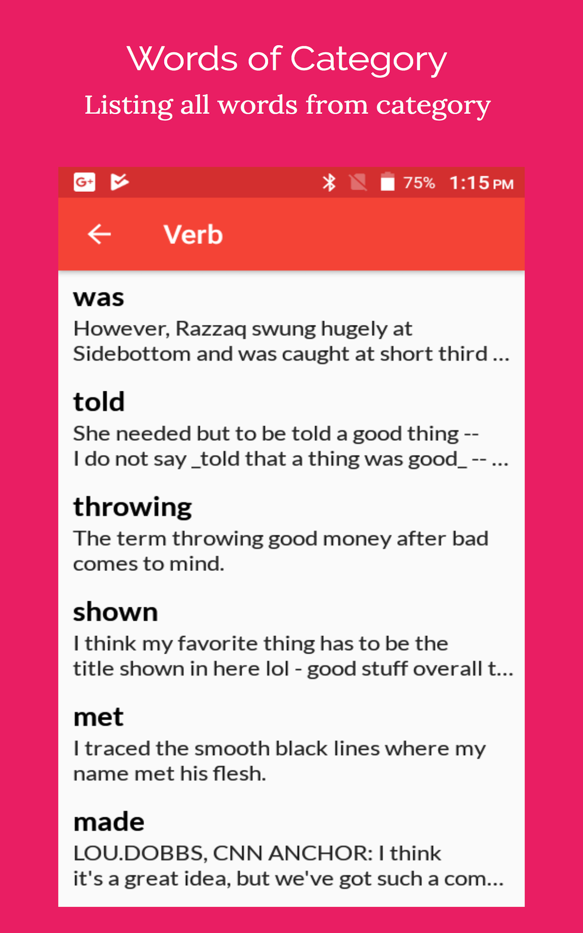 Learn Words: Vocabulary Builder & Finder - App on Amazon Appstore