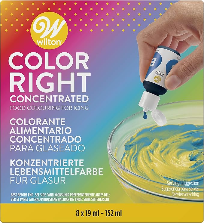 Amazon.com: Wilton Color Right Performance Food Coloring Set, 8 Colors