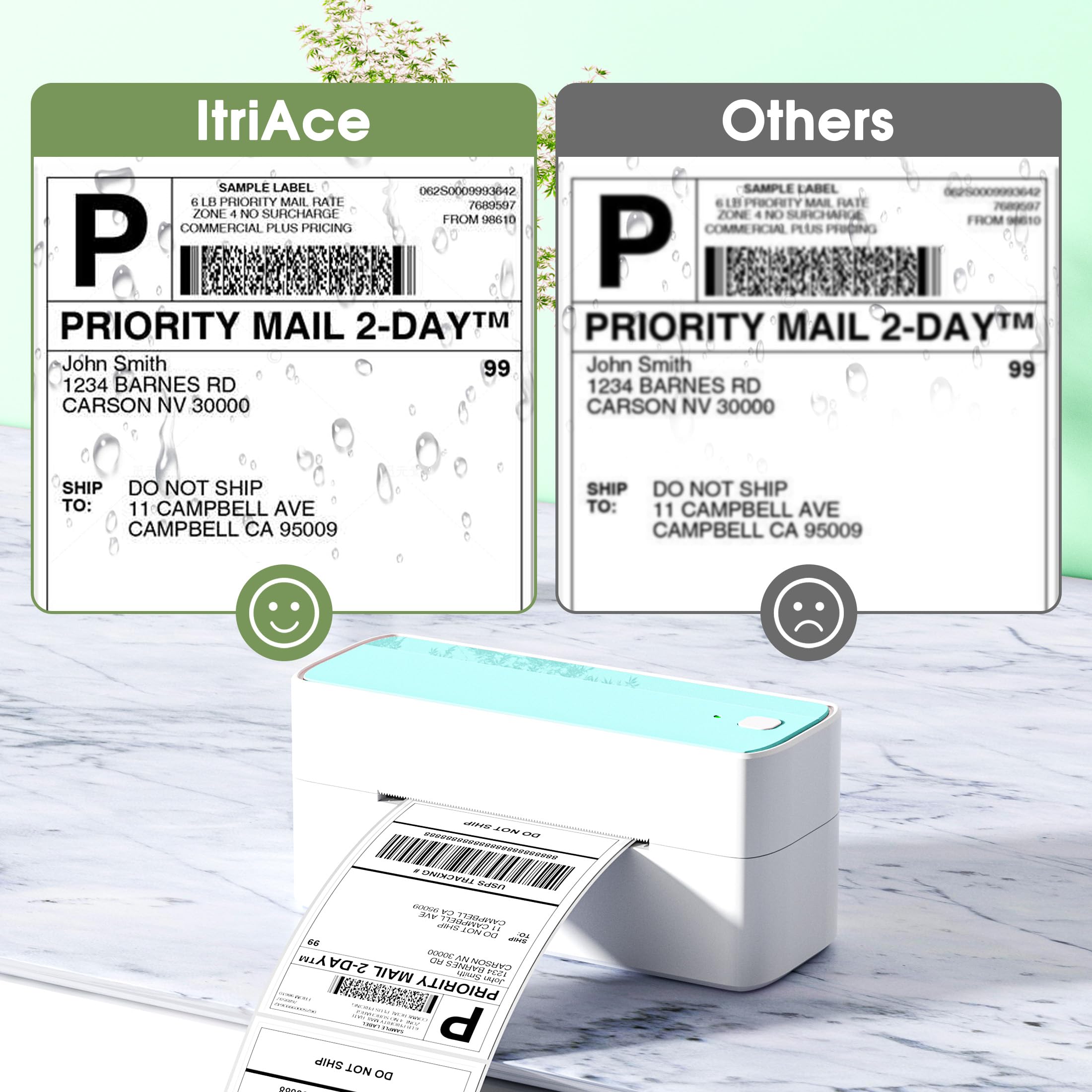 Snapklik.com : ItriAce Thermal Printer For Custom Stickers,Green Label ...