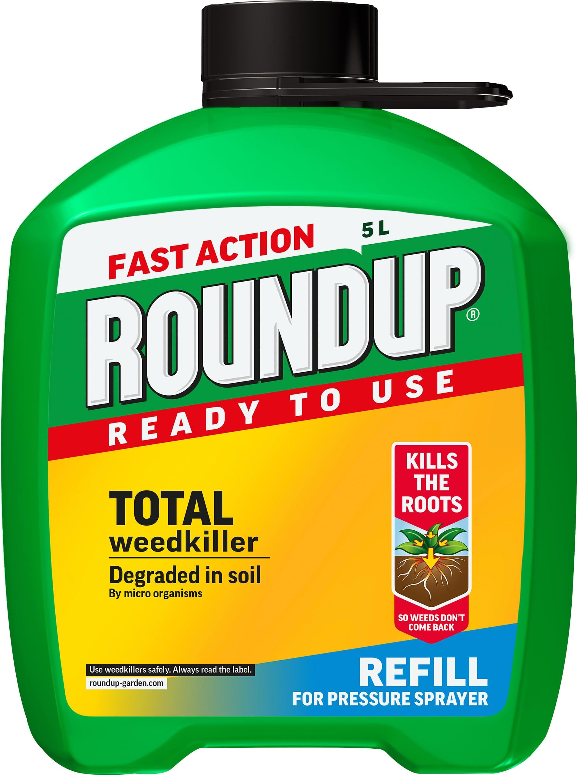 Roundup 119407 Fast Action Weedkiller Pump 'N Go Ready To Use Spray, 5 ...