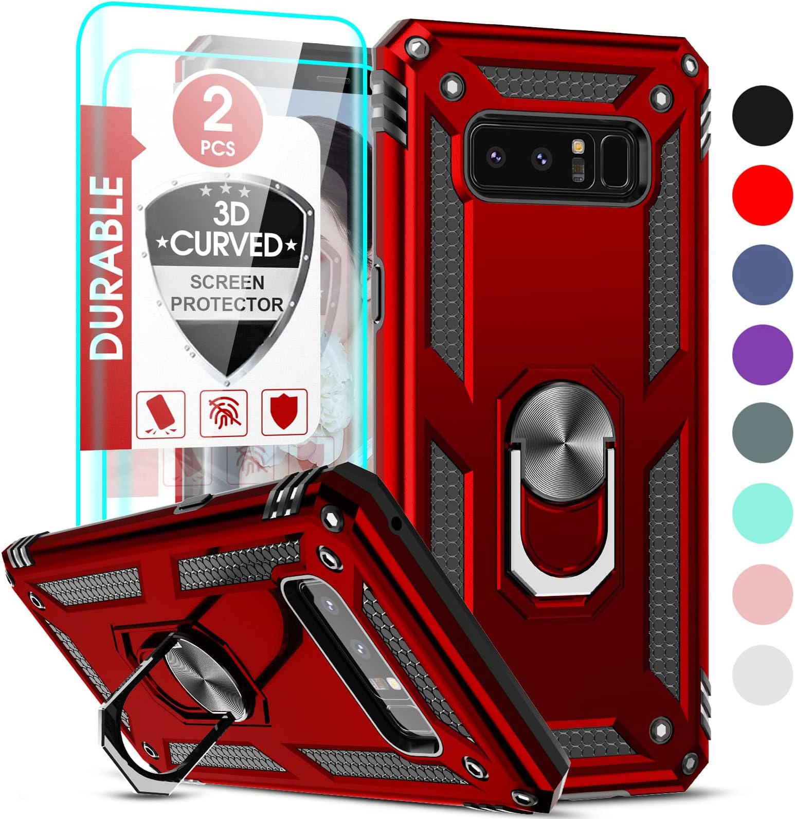 Amazon.com: LeYi for Samsung Note 8 Phone Case for Women, Galaxy Note 8 ...