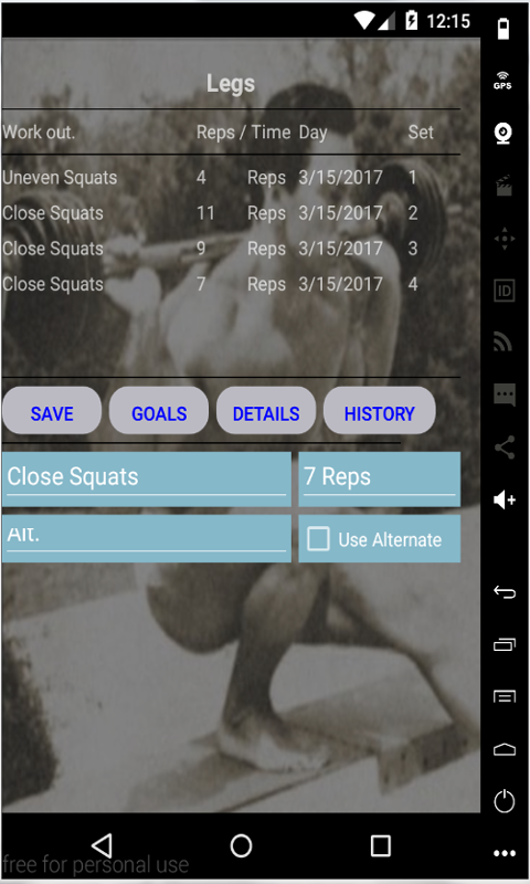 Convict Conditioning Log - App on Amazon Appstore
