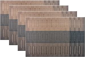 Bright Dream Placemats Kitchen Table Mats Washable Easy to Clean PVC ...