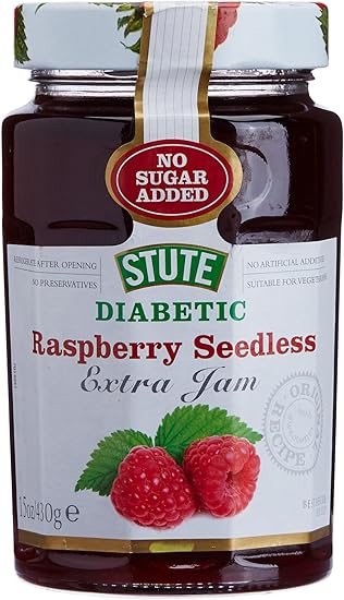 Stute Diabetic Raspberry Seedless Extra Jam, 430g : Amazon.co.uk: Grocery
