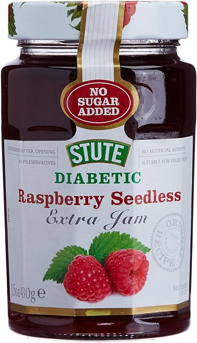 Stute Diabetic Raspberry Seedless Extra Jam, 430g : Amazon.co.uk: Grocery