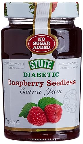 Stute Diabetic Raspberry Extra Jam, 430g : Amazon.in: Grocery & Gourmet ...
