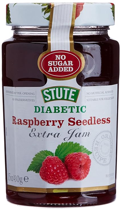 Stute Diabetic Raspberry Extra Jam, 430g : Amazon.in: Grocery & Gourmet ...
