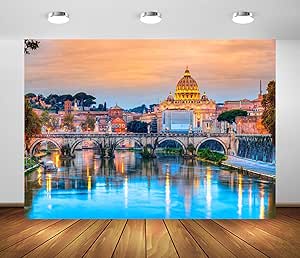 Amazon.com : BELECO 5x3ft Fabric St. Peter's Cathedral Backdrop St ...
