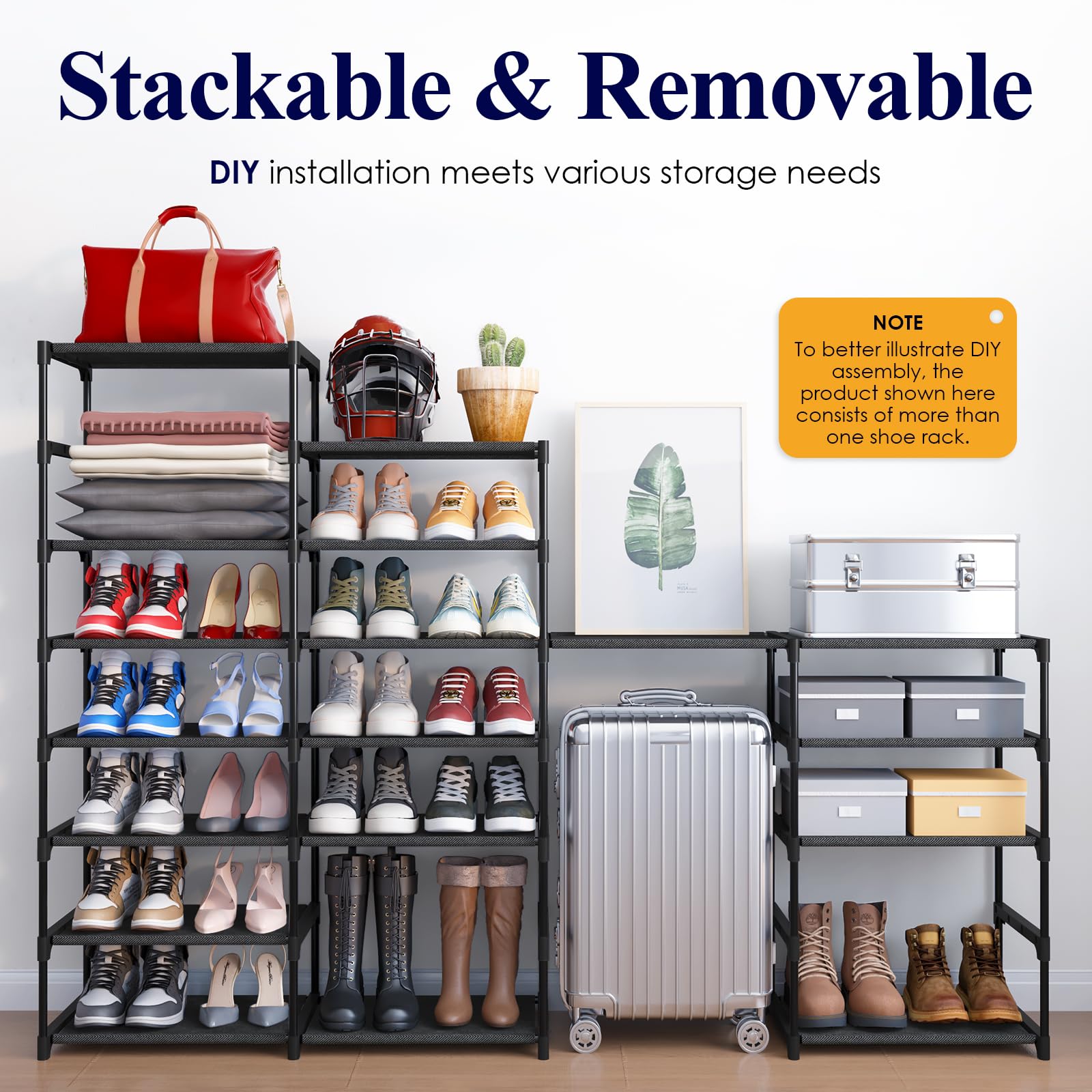 Snapklik.com : Kitsure Shoe Organizer - 8-Tier Large Shoe Rack For ...